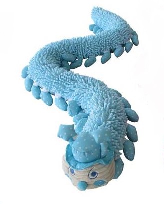 Soft Toys : Alphabet Caterpillar in Blue